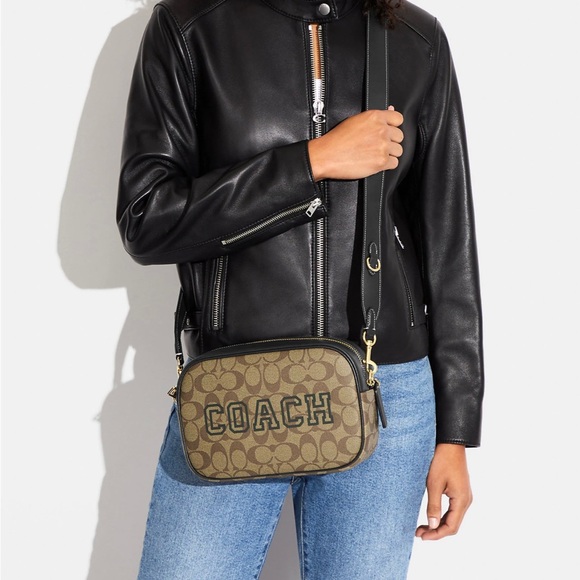 Coach | Bags | Nwt Coach Jamie Camera Bag In Signature Canvas W Varsity ...